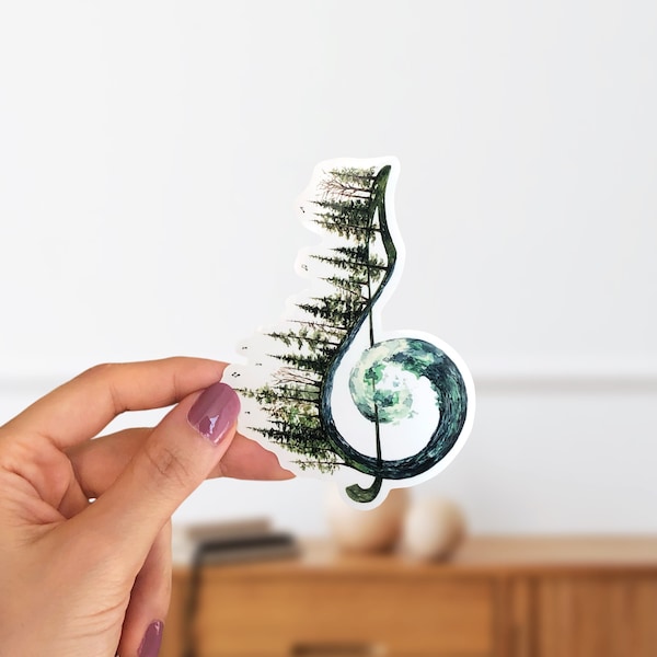 Music Note Sticker - Etsy