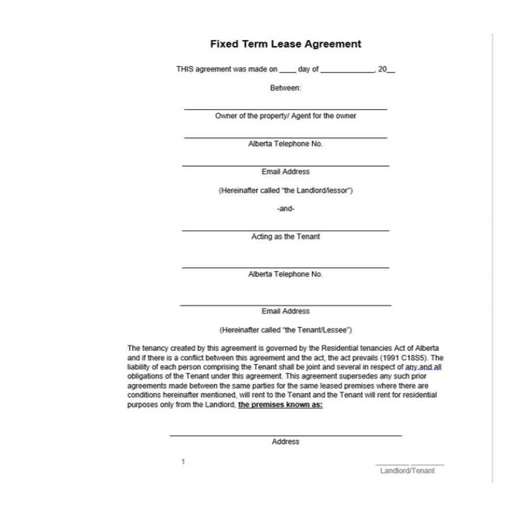 Fix-term Lease Agreement - Etsy Fix-term Lease Agreement - Etsy