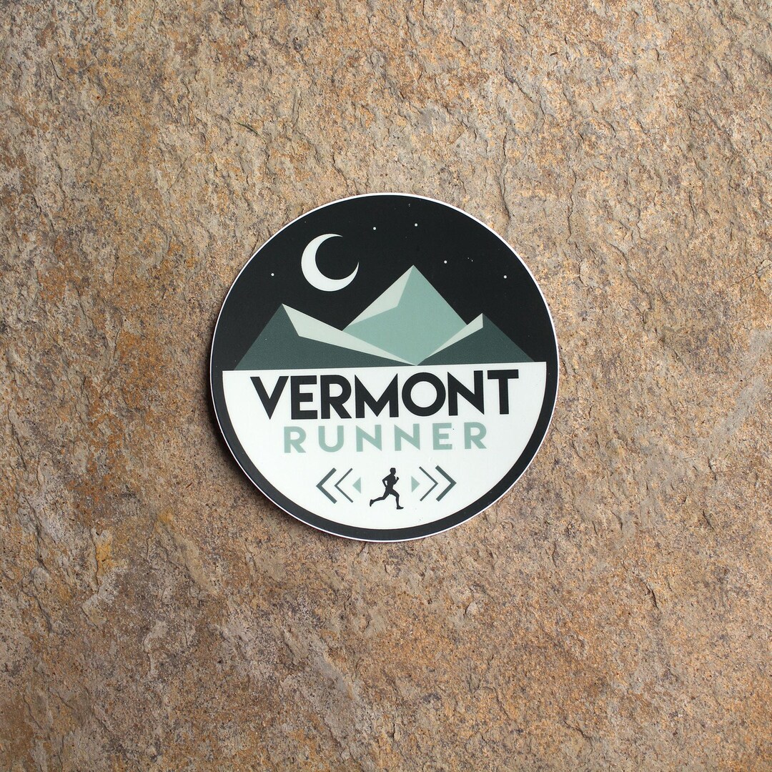 Vermont Runner Sticker - Vinyl Die Cut Sticker - Run Vermont - Running ...