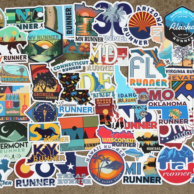 Running Decal - Etsy
