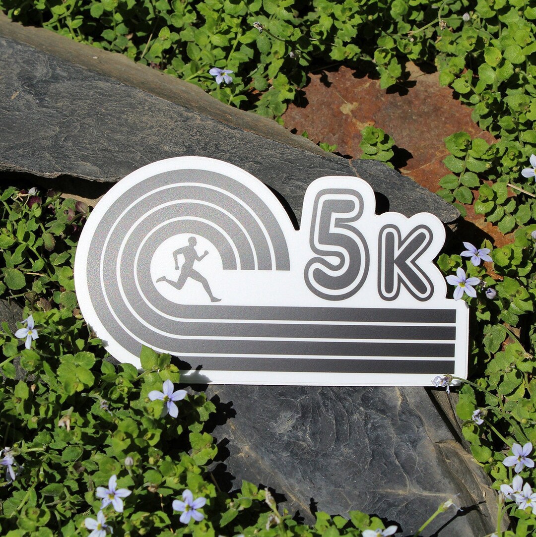 5K Runner Sticker - Vinyl Die Cut Sticker - Running Stickers - Run 5K ...