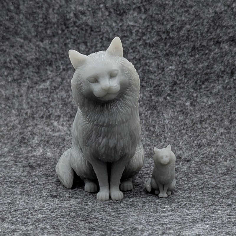 Resin Kitty Cat Figurine - Etsy