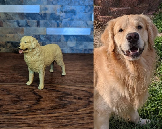 Custom Handpainted Resin Dog Figurine | Etsy