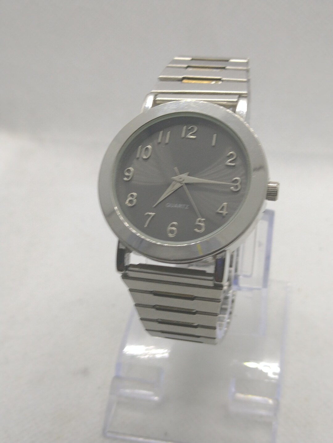 Puritan Watch Vintage Womens Men's Silver Tone Watch PUR60411W ...