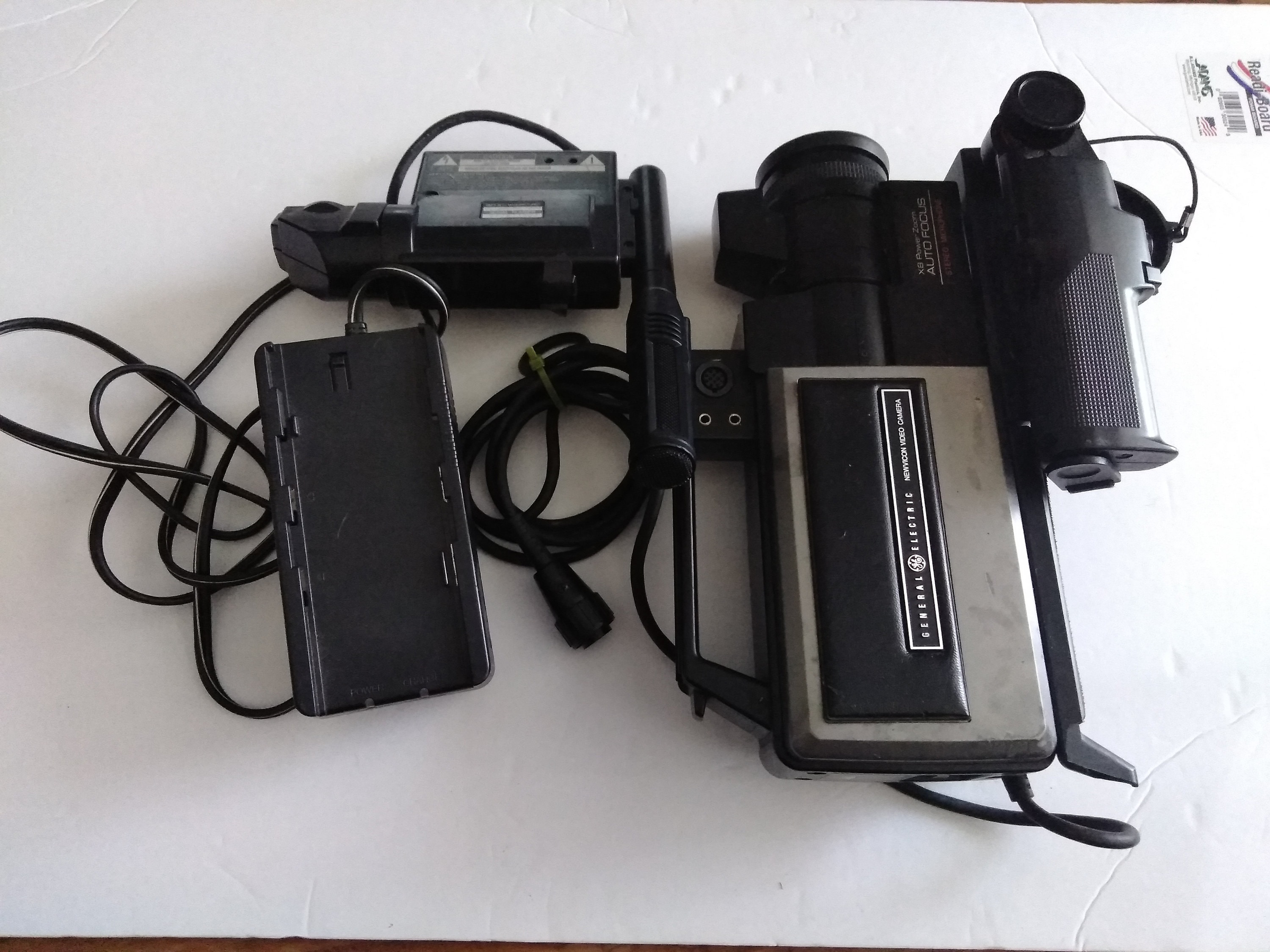 GE Newvicon Video Camera With Accessories Not Working Parts or Repair ...