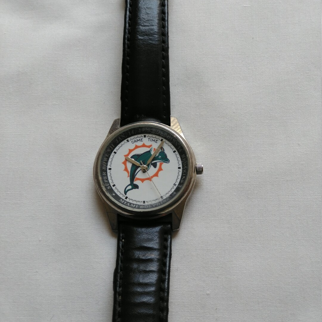 Gametime Watch Vintage Dolphins FSC#49592-1 - Etsy