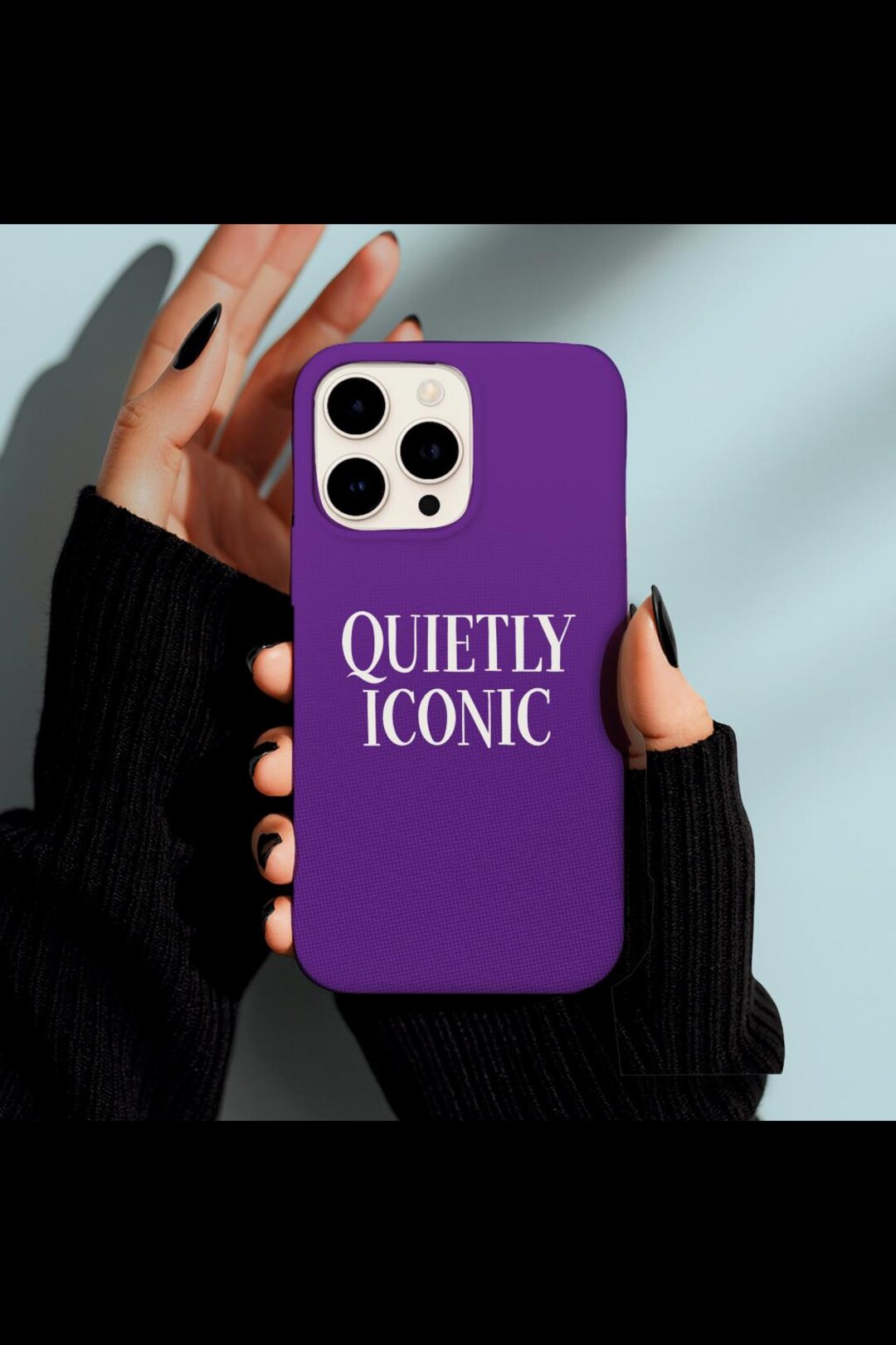 QUIETLY ICONIC Bold Type Tough Phone Case for iPhone and Samsung - Etsy