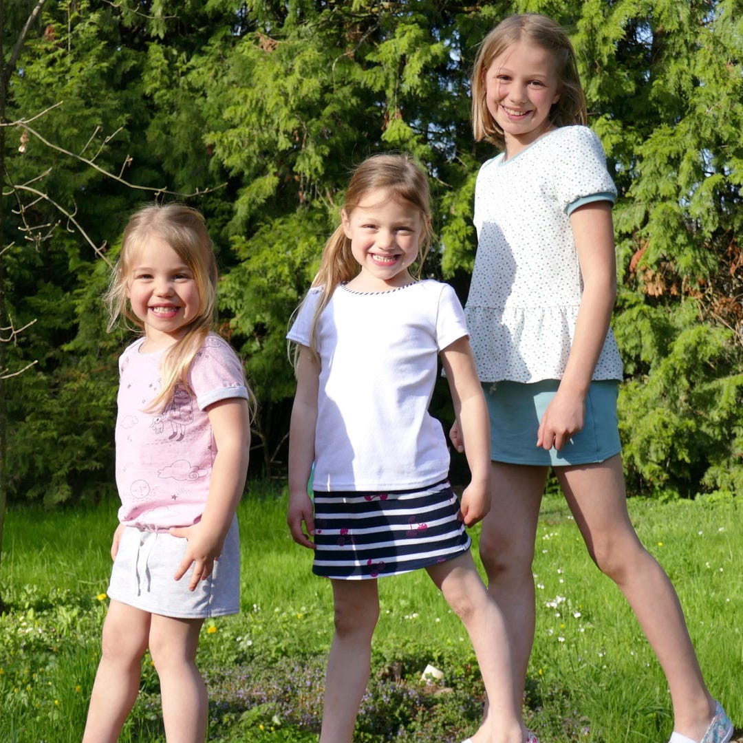Girl Shorts or Skort PDF Sewing Pattern Size 2-16 INDIE - Etsy