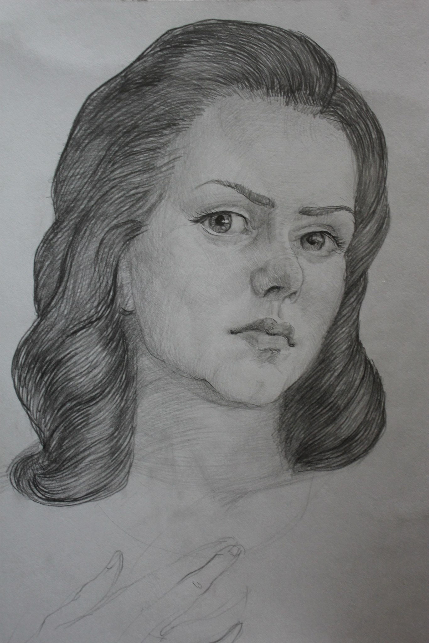 Custom Portrait Graphite Pencil Drawing Sketch Made to Order Original ...