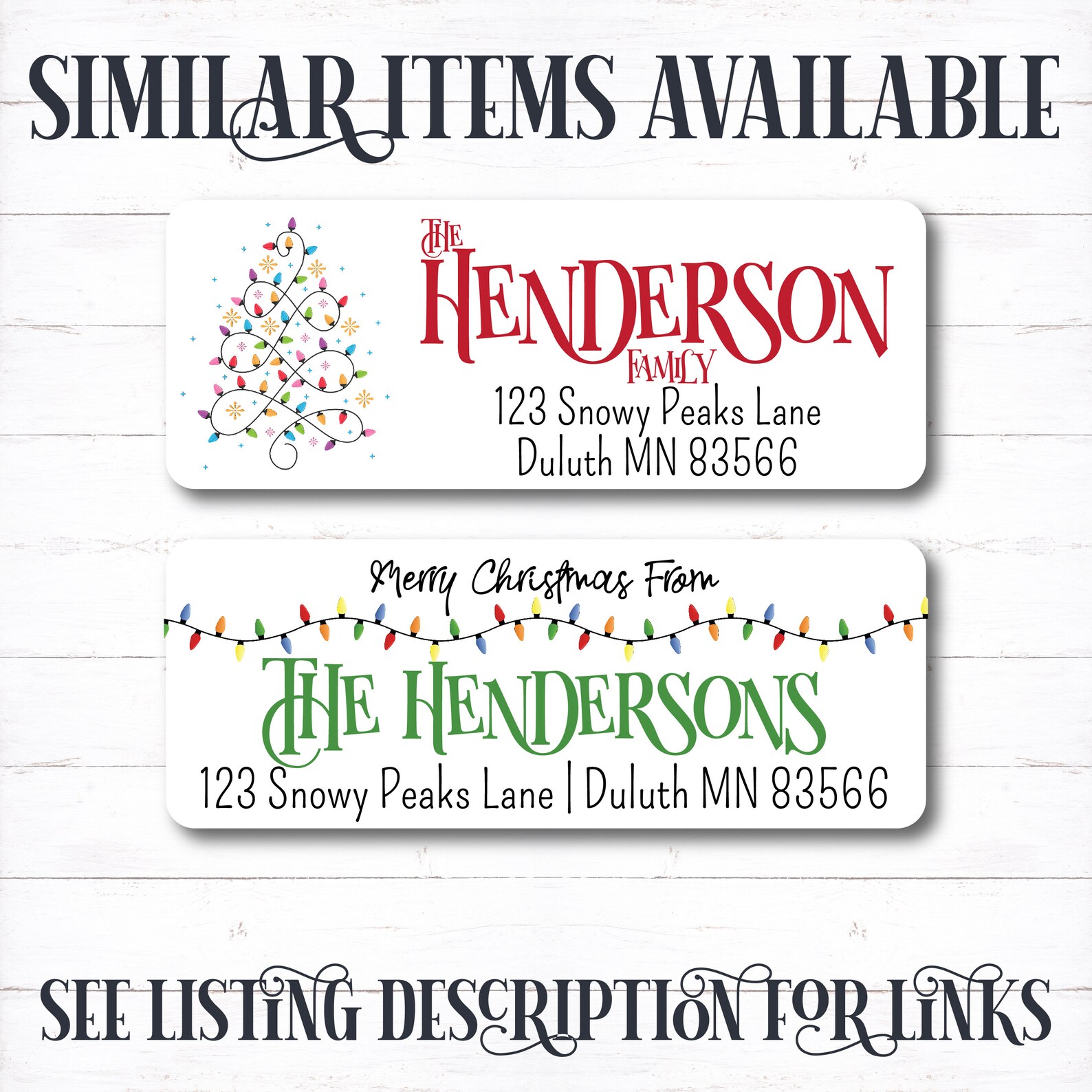 Custom Return, Address Labels, Personalized Return, Address Stickers ...