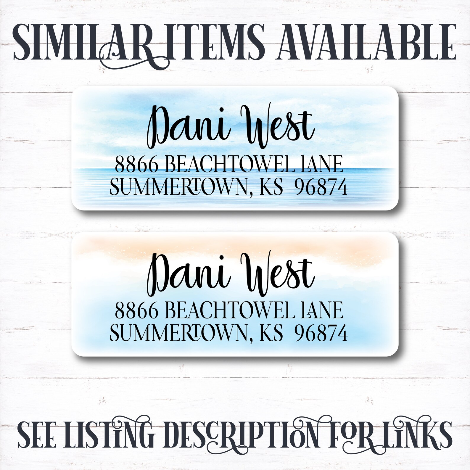 Custom Return, Address Labels, Personalized Return, Address Sticker ...