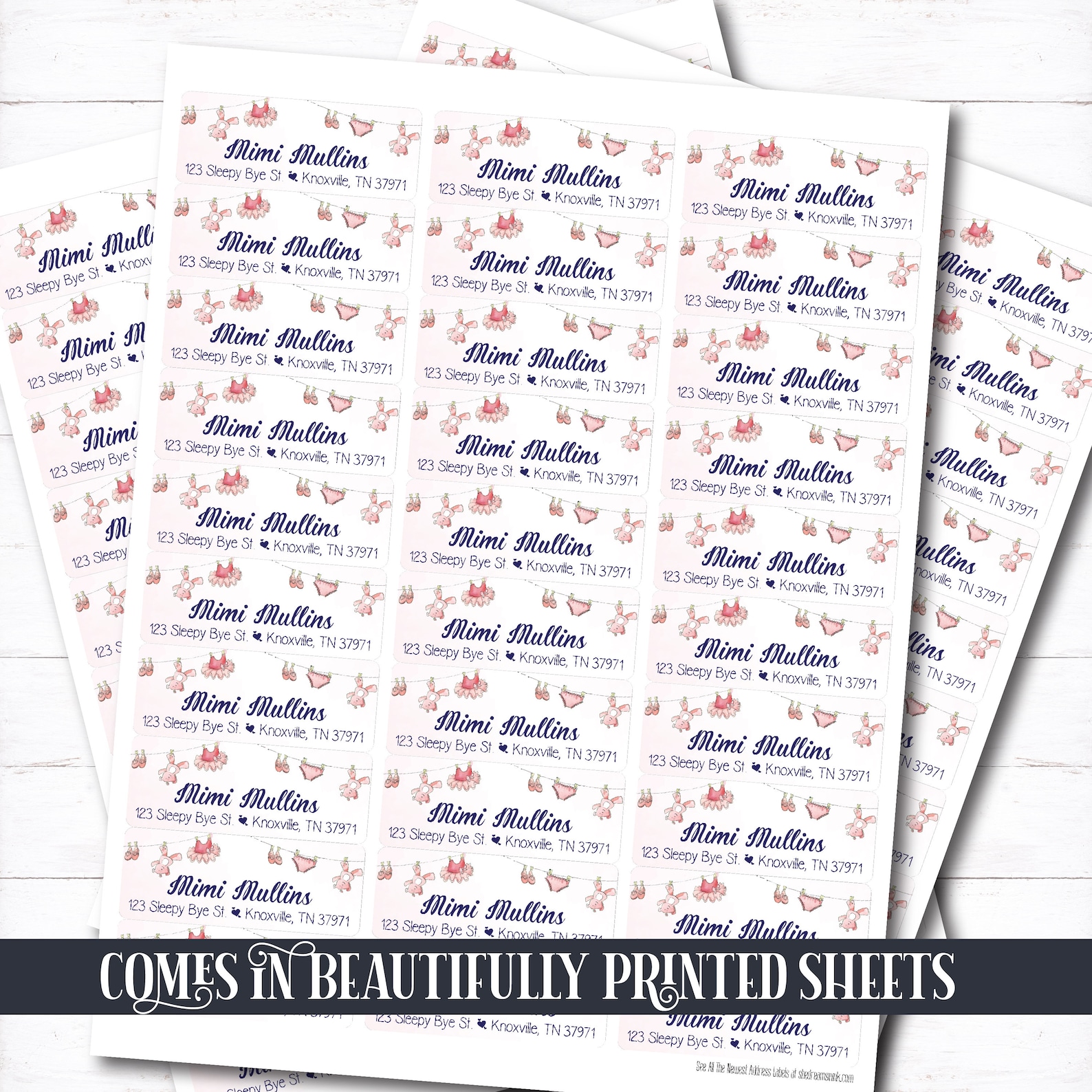 It's A Girl Custom Return Address Labels Personalized - Etsy