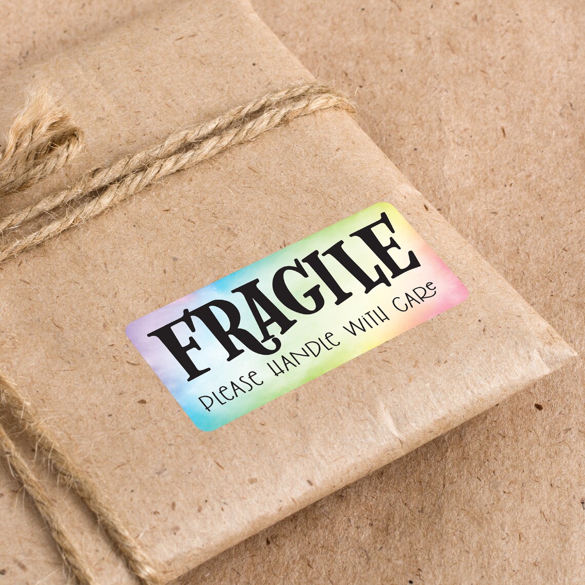 Fragile Shipping Sticker Handle With Care Packaging Sticker - Etsy