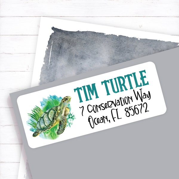 Turtle Watercolor - Etsy