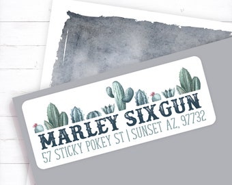 Desert Scene Address Return Labels - Etsy
