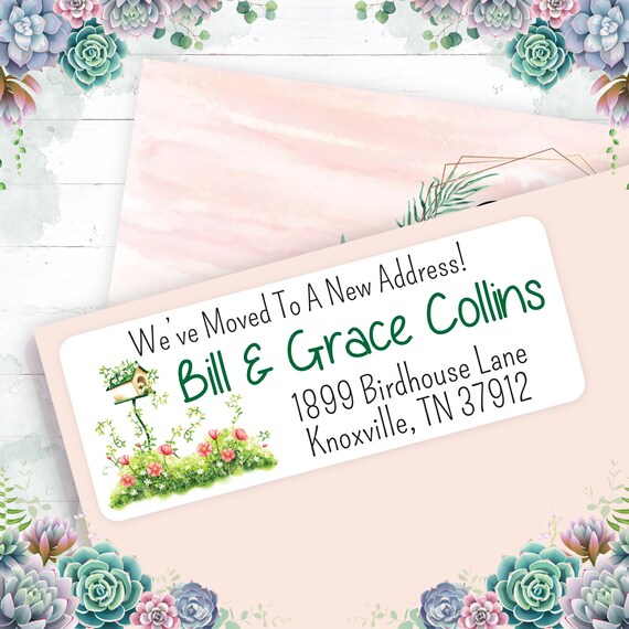 Custom return address labels personalized return address | Etsy