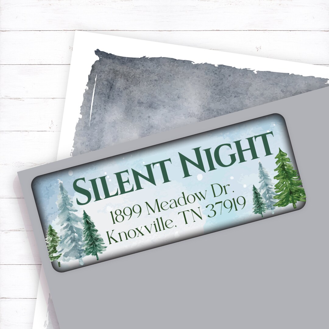 Mountain Address Labels, Watercolor Address Labels, Nature Address ...