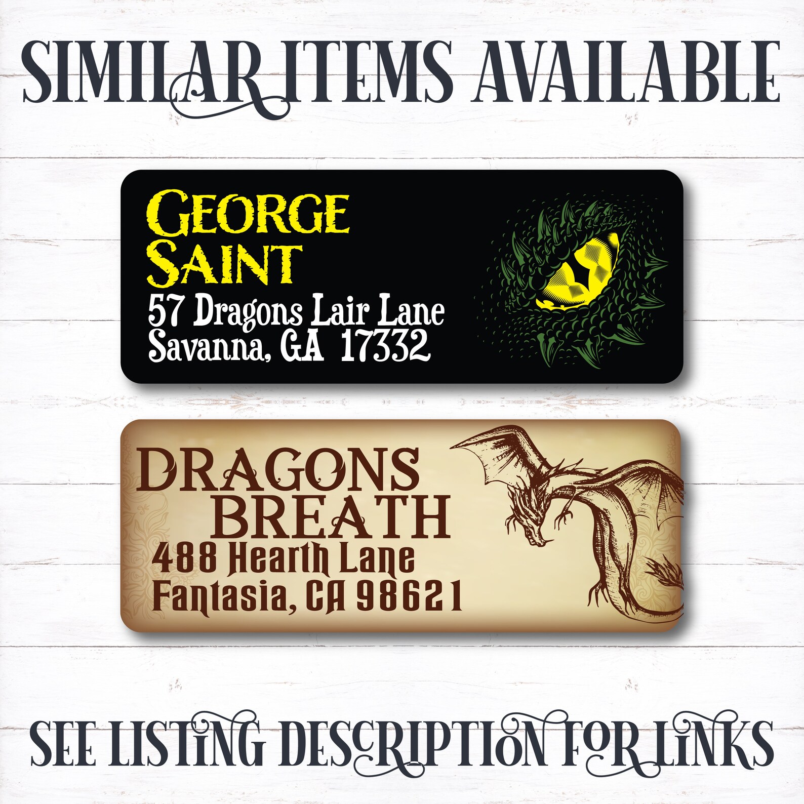 Dragon Scales Address Label Dragon Address Label Fantasy - Etsy