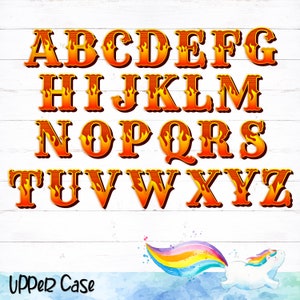 Printable Digital Alphabet Letters, Circus Letters, Circus Alphabet ...