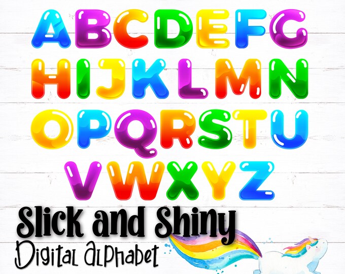 Pastel Printable Digital Alphabet Letters, Bubble Letters, Puff ...