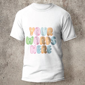 Pastel Printable Digital Alphabet Letters, Bubble Letters, Puff ...