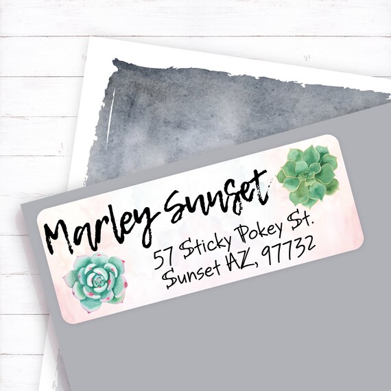 Personalized Address Return Labels Near Personalized Address Return ...