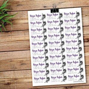 Smoke Dragon Return Address Labels, Fantasy Address Label, Dragon ...