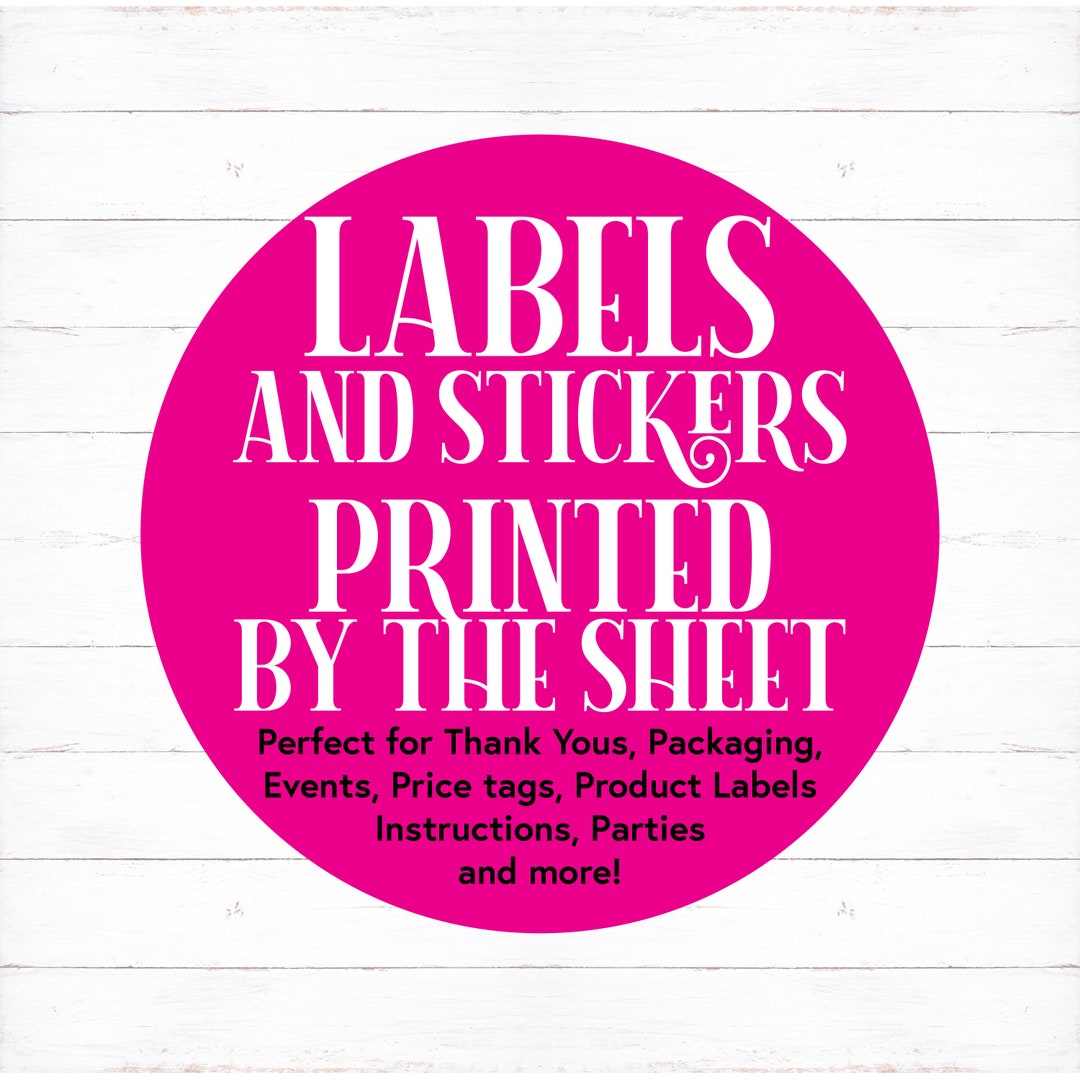 Printed Stickers, Custom Print, Sticker Printing, Sticker Sheet, Print ...