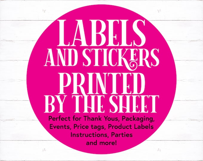 Printed Stickers, Custom Print, Sticker Printing, Sticker Sheet, Print ...