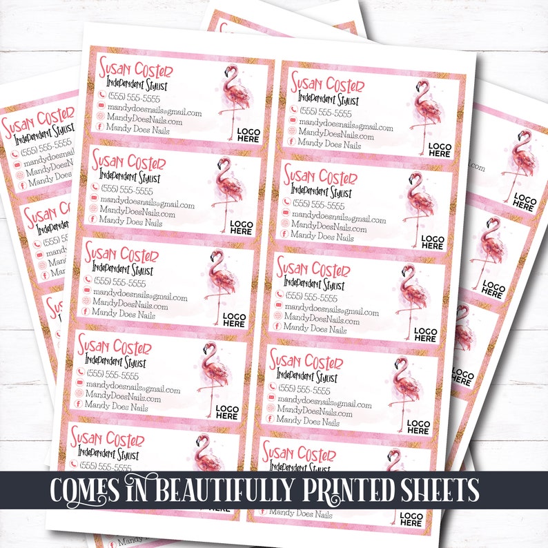 Nail Product Catalog Label With All Your Contact Info on It - Etsy