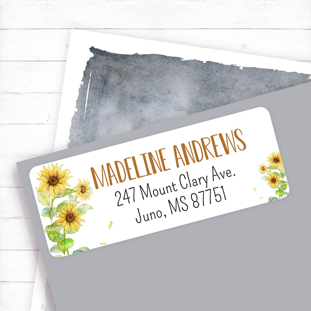 Custom Return, Address Labels, Personalized Return, Address Stickers ...