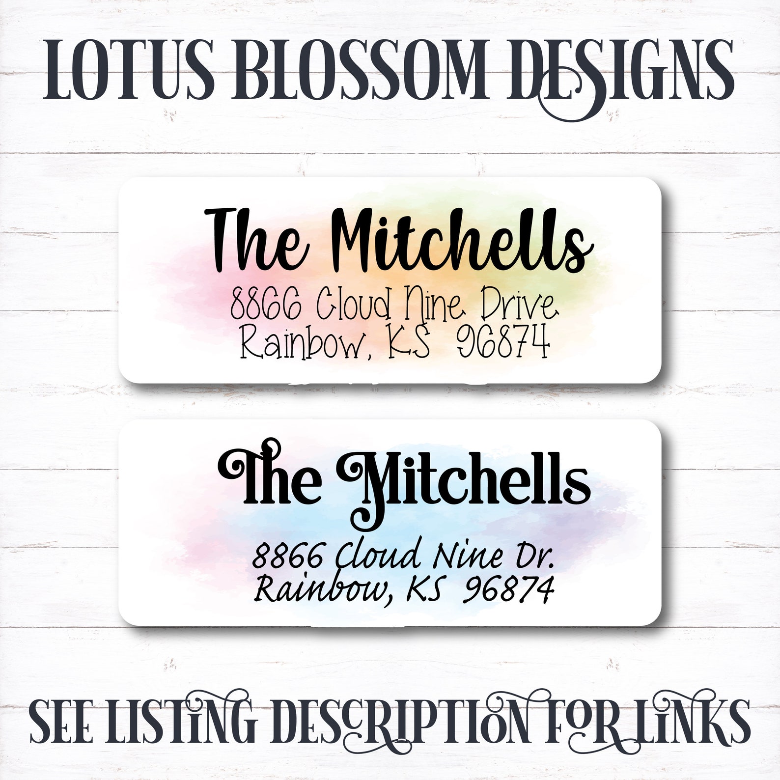 Custom Return Address Labels Personalized Return Return - Etsy