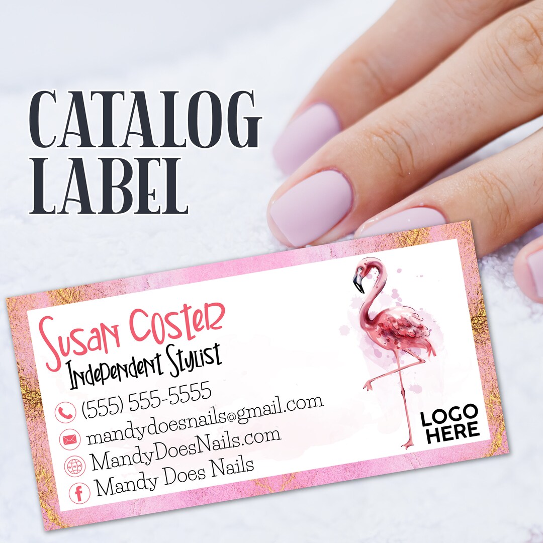 Nail Product Catalog Label With All Your Contact Info on It, Catalog ...