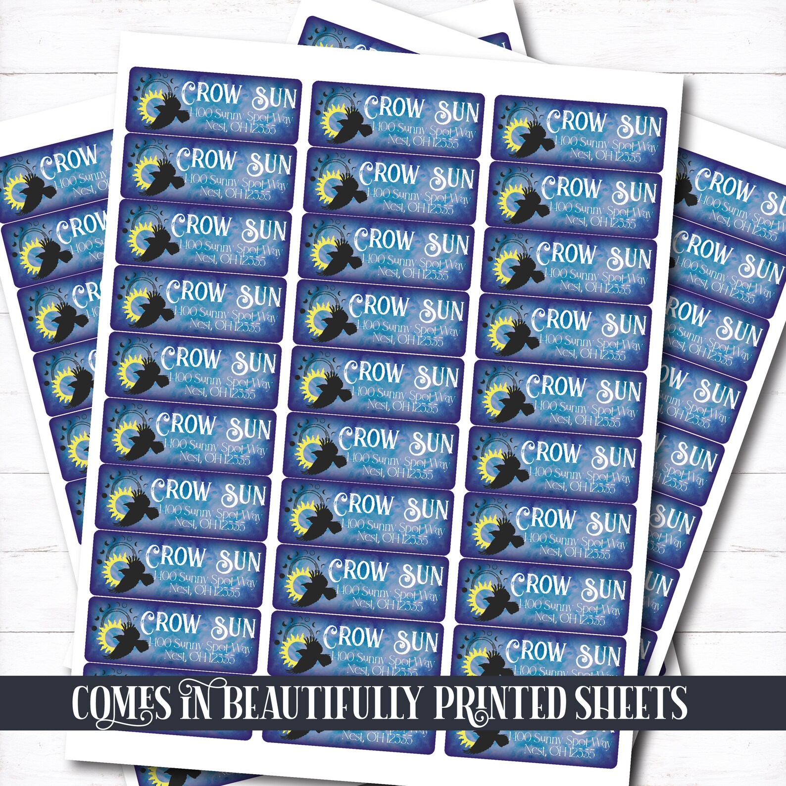 Gothic Address Label Gothic Raven Raven Crow Address - Etsy