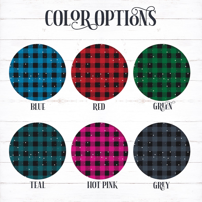 Buffalo Plaid Christmas Stickers Plaid Stickers Heart | Etsy
