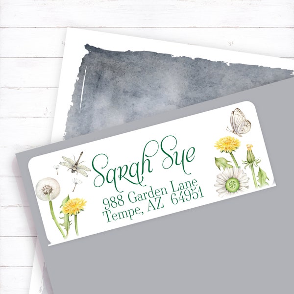 Address Summer Label - Etsy