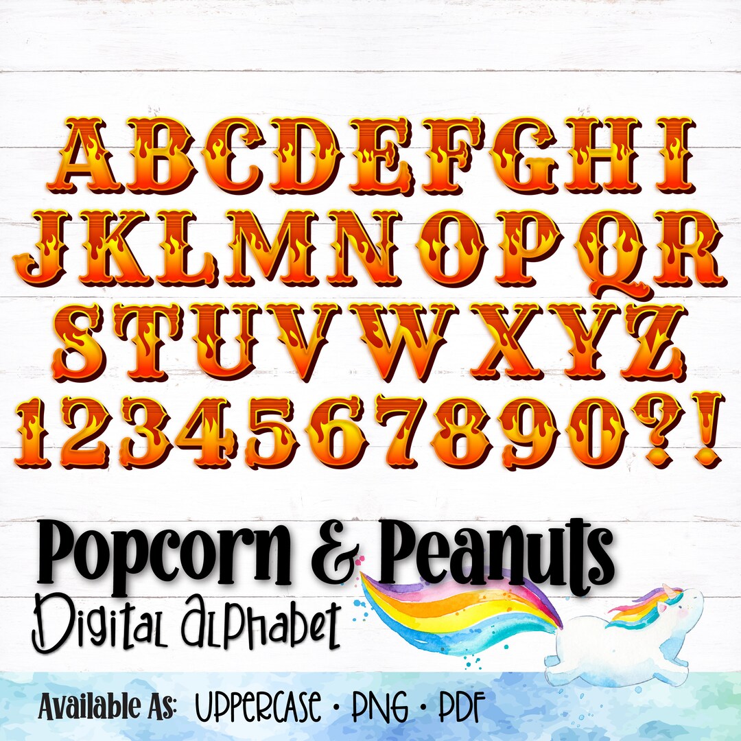 Printable Digital Alphabet Letters, Circus Letters, Circus Alphabet ...