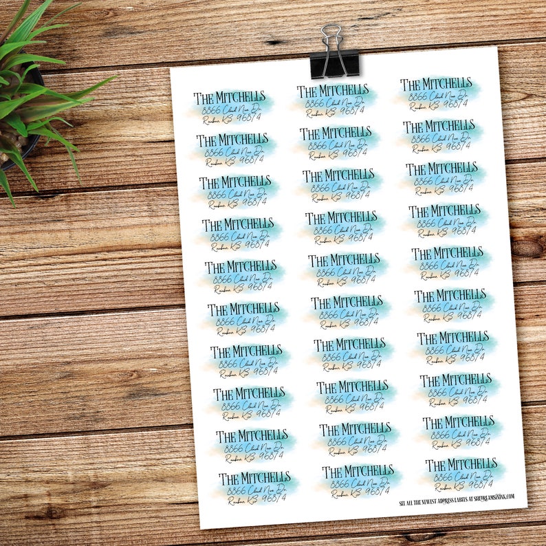 Custom Return Address Labels Personalized Return Return - Etsy