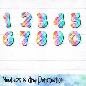 Printable Digital Alphabet Letters, Printable Letters, Mermaid Alphabet ...