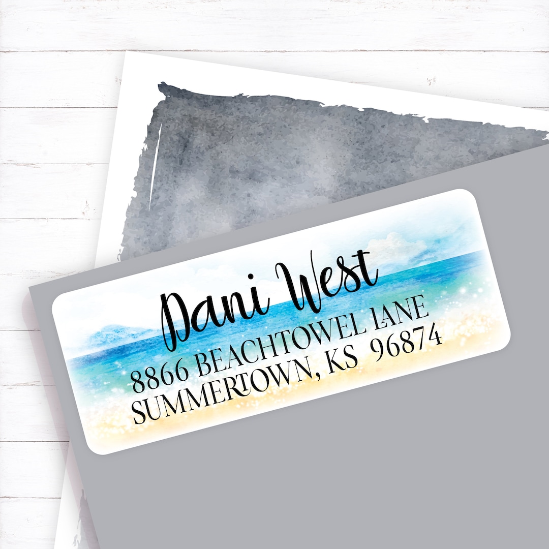 Custom Return, Address Labels, Personalized Return, Address Sticker ...