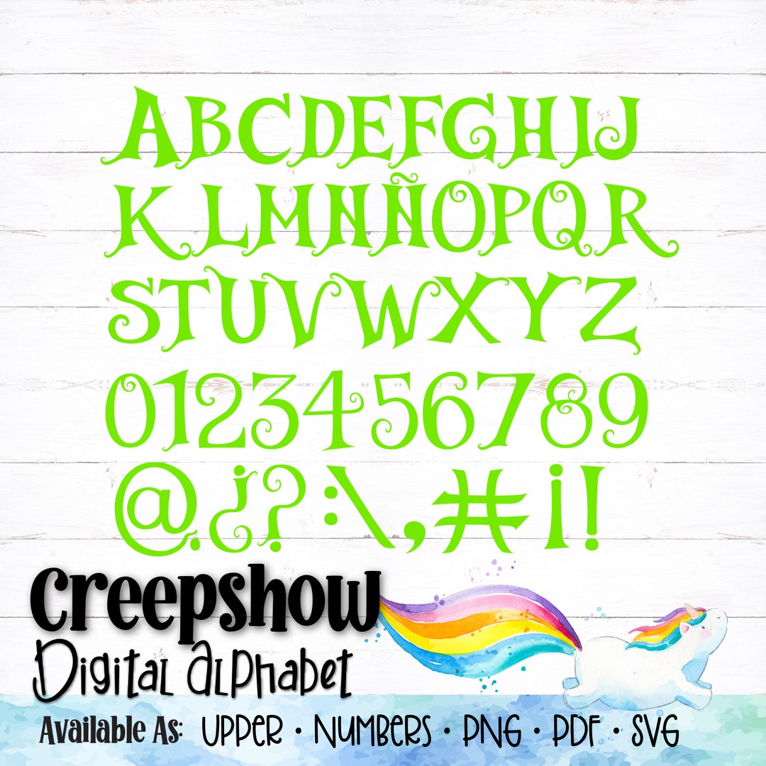 Printable Digital Alphabet Letters, Halloween Letters, Ghost Alphabet ...