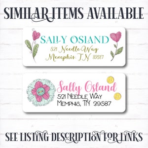 Custom Return, Address Labels, Personalized Return, Address Stickers ...