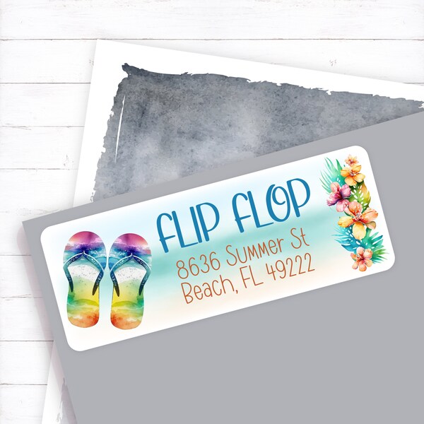 Flip Flop Stickers - Etsy