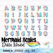 Printable Digital Alphabet Letters, Printable Letters, Mermaid Alphabet ...