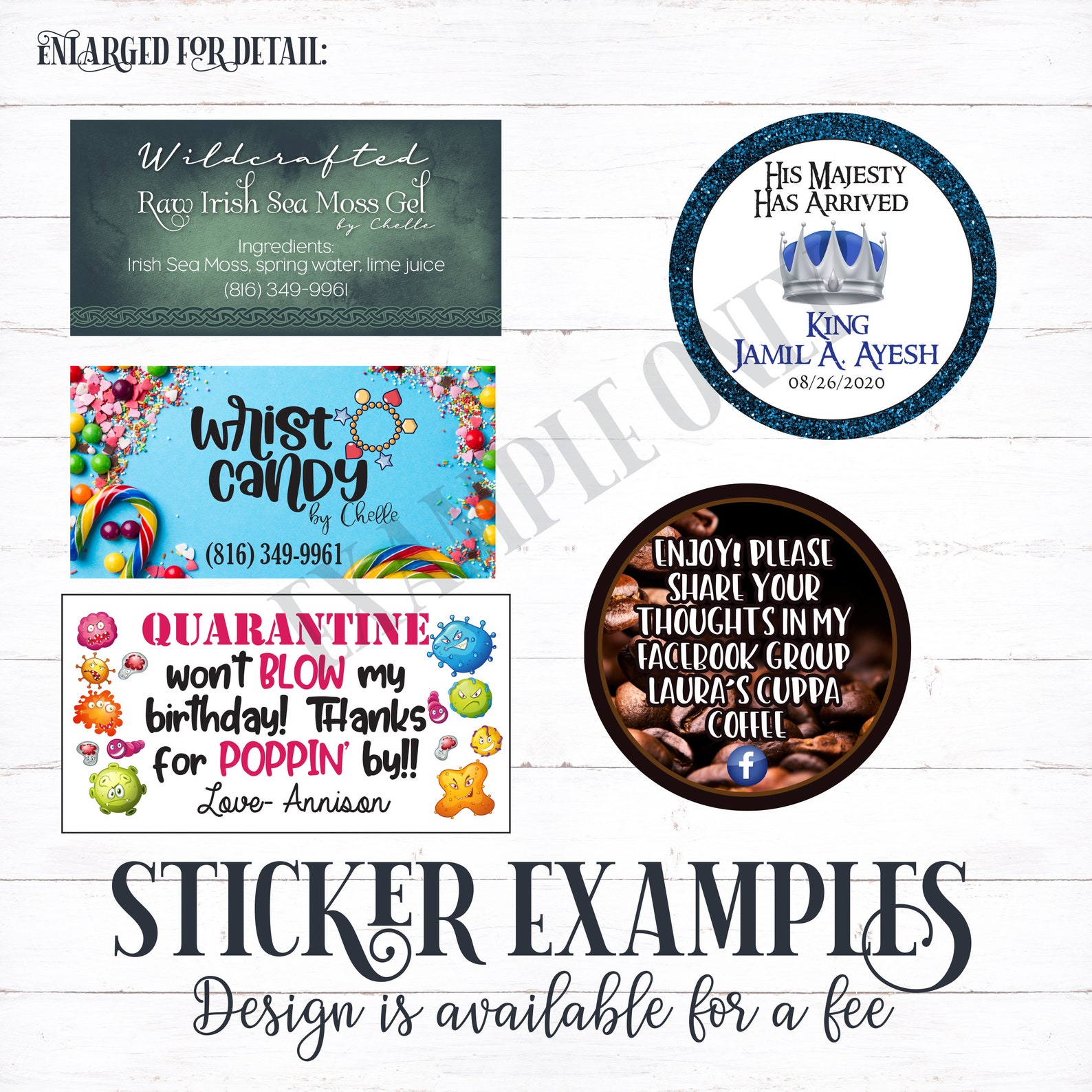 Printed Stickers Custom Print Sticker Printing Sticker - Etsy