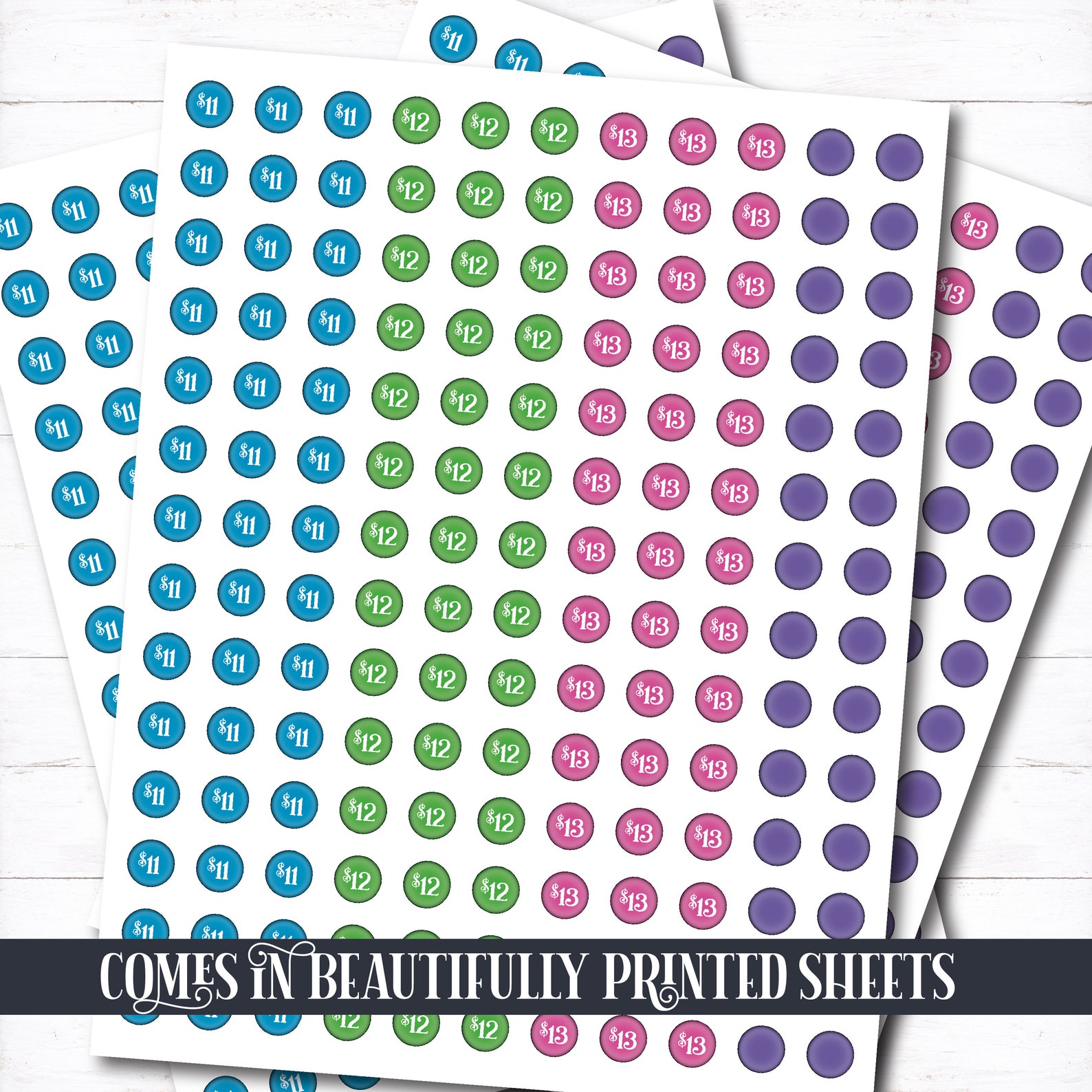 Customizable Pricing Stickers, Price Labels, Trade Show, Expo, Flea ...