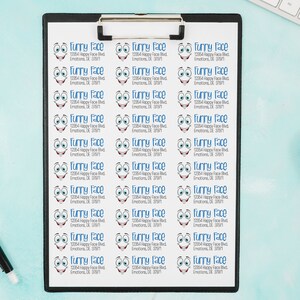 Emoji Emoticon Return Address Labels, Funny Face Address Sticker ...