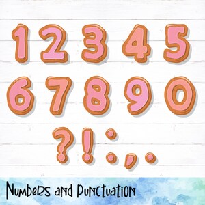 Pink Digital Alphabet, Cookie Alphabet, Printable Alphabet Download ...