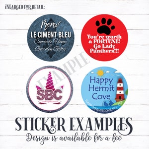Custom Sticker and Label Design Service - Etsy