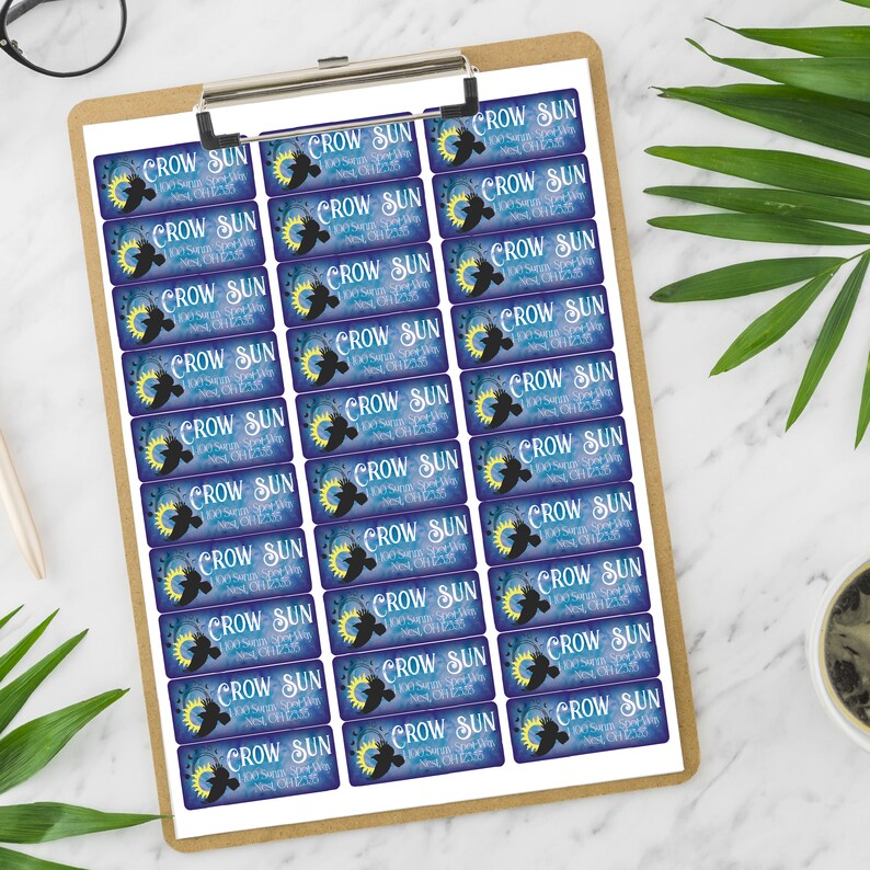 Gothic Address Label Gothic Raven Raven Crow Address - Etsy